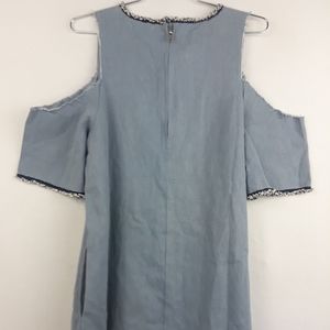 Hayden | Dresses | Hayden Los Angeles Cold Shoulder Chambray Dress M ...